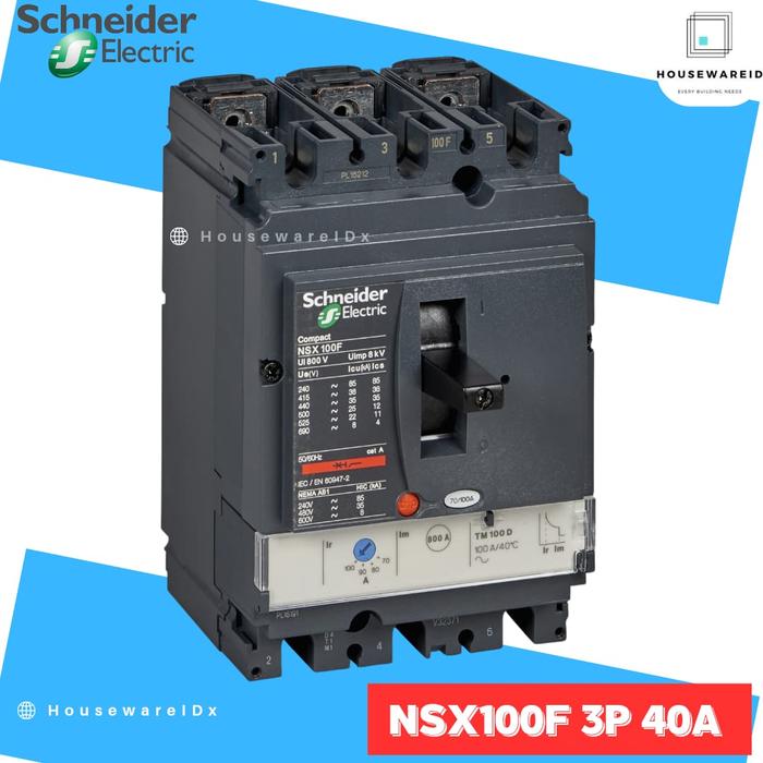 Promo MCCB 3 Phase 40 Ampere Schneider LV429634 Original / MCCB 3p 40a ...