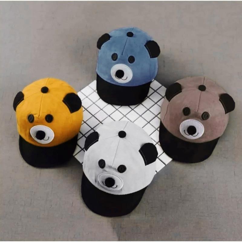 2 Warna Topi anak PANDA / Topi ped anak fashion laki laki perempuan ...