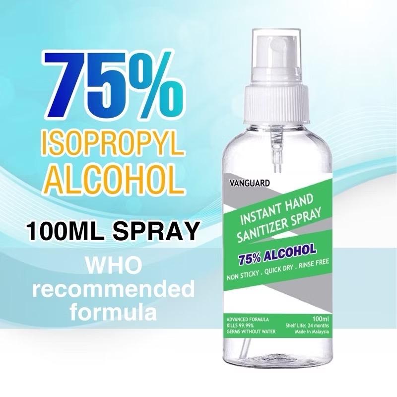 100ML VANGUARD Instant Hand Sanitizer Spray With Moisturizer - TikTok ...