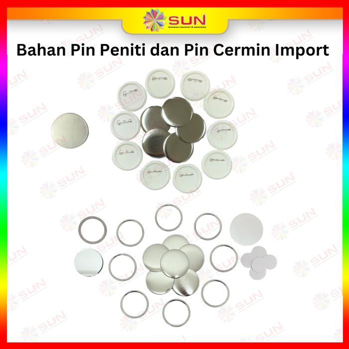 Jual Bahan Pin Peniti PP-01 25 / 32 / 44 / 58 mm Import - Bahan Pin ...