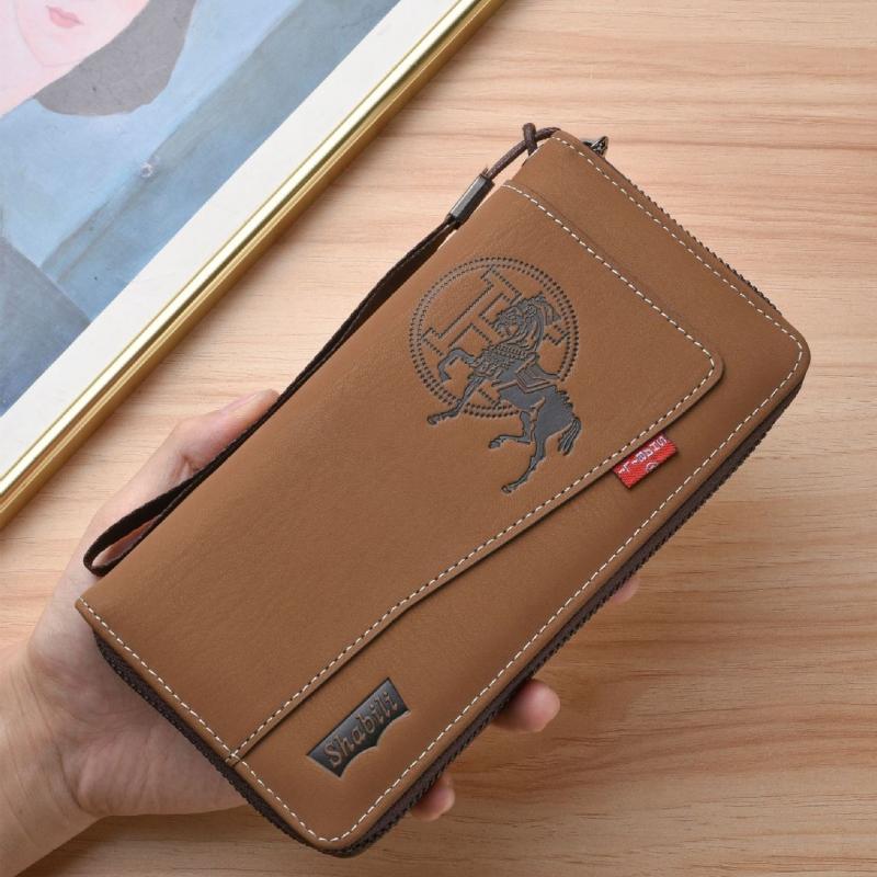 Unique Pattern Design Men's Long Wallet Large Capacity Multi-function ...