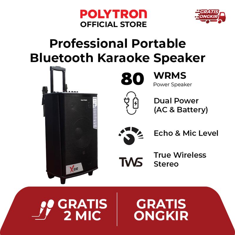 POLYTRON Speaker Aktif Portable PAS PRO12F7 - Shop | Tokopedia