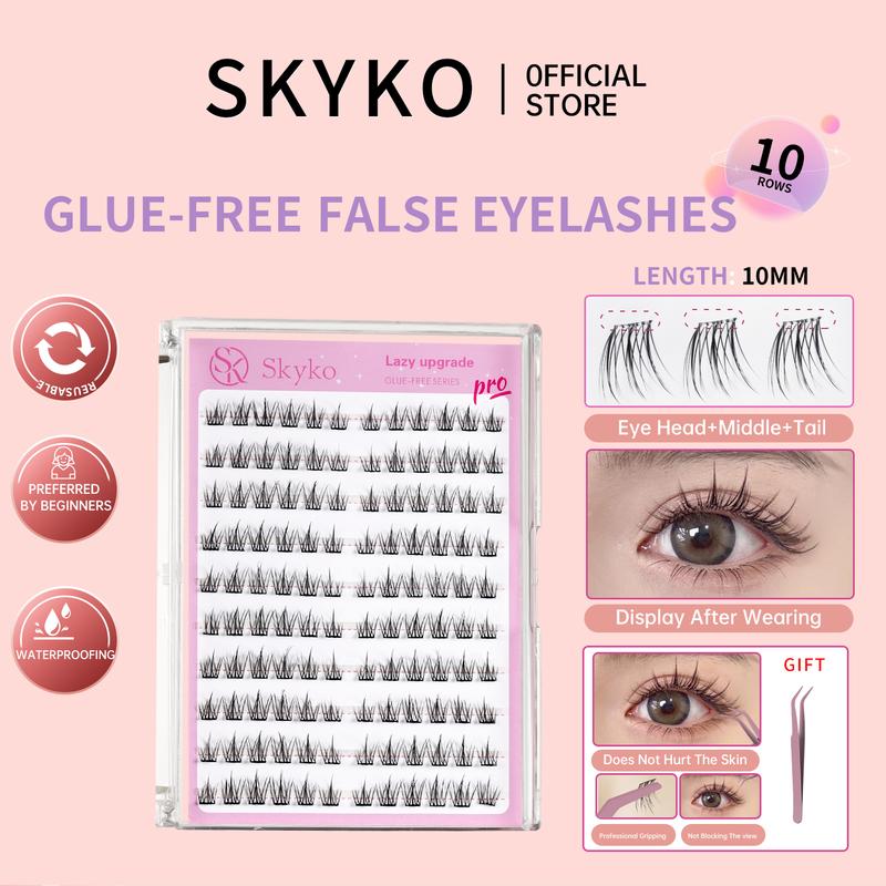 Skyko glue-free false eyelashes for long-lasting makeup - TikTok Shop ...