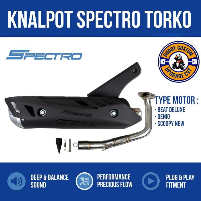Jual Knalpot Spectro Torko Beat New Deluxe / Genio / Scoopy Prestige ...