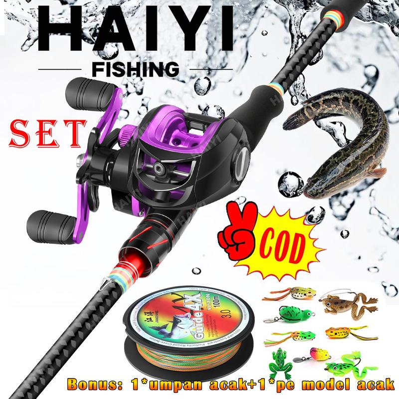 HAIYI FISHING Fiber Spinning Max Drag 10kg Baitcasting Fishing - Shop ...