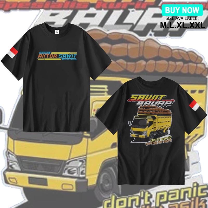 Kaos Dewasa Mobil Truck Sawit Bala* 24S Sablon DTF Premium Laki-Laki - Shop | Tokopedia