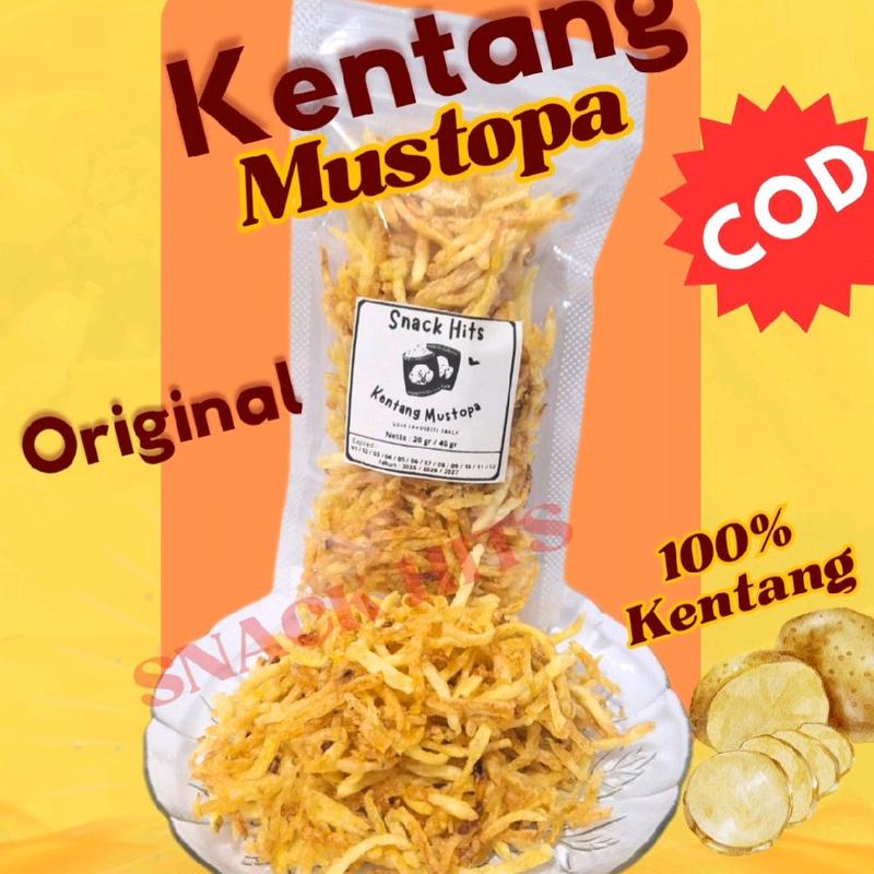 Mustopa Kentang kering Mustofa Original Gurih Kriuk Kemasan Pouch ...