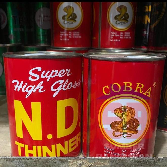 Jual THINNER COBRA MERAH 1 LITER/THINER KOBRA 0,8 LTR/PELARUT CAT KAYU ...