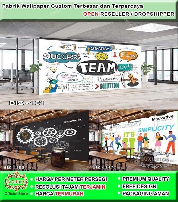 Jual Wallpaper 3D Custom Dinding Office Meeting Room Motivasi Kerja ...