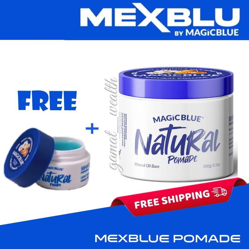 Magic Blue POMADE NATURAL 100g (free pomade tester) Rambut - TikTok ...