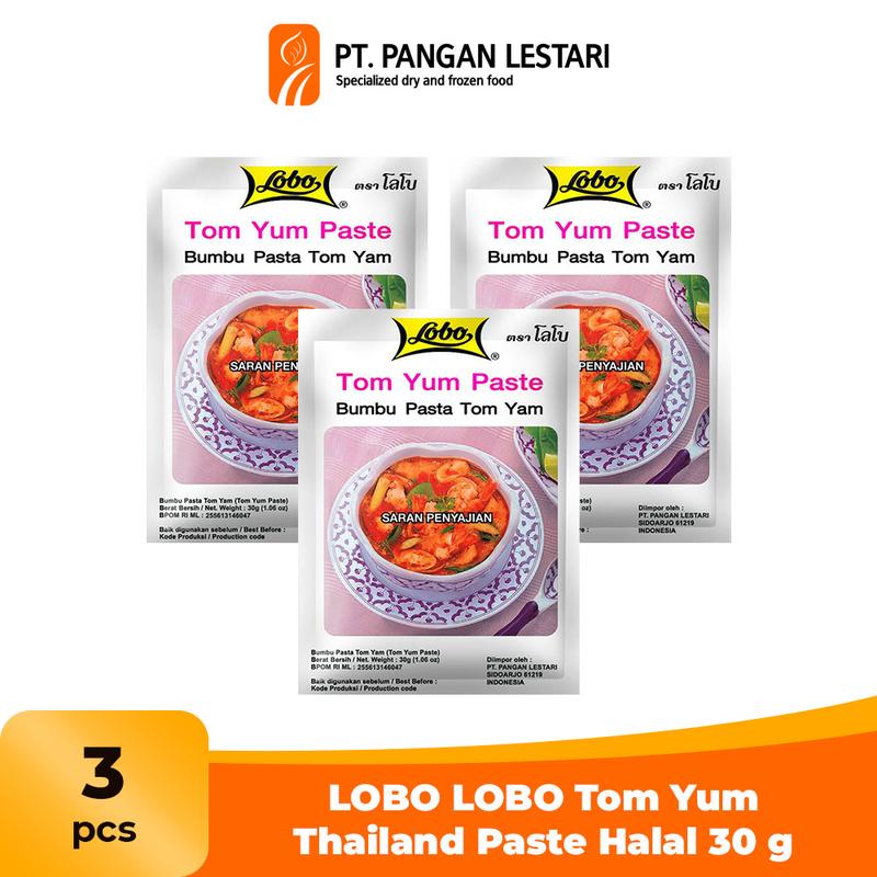 LOBO Curry Thailand Paste 30gr - Green Curry, Red Curry, Tom Yum - Shop ...