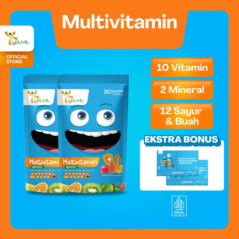 [FREE SAMPLE VITAMIN] Youvit Multivitamin Anak 60 Hari denga - Shop ...