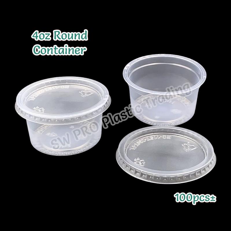 4oz - EC4 Round Plastic Container (Bekas Dadih,Jeli /Bekas Puding ...