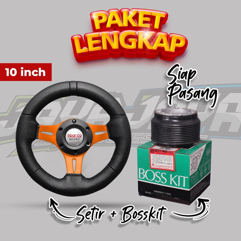 Setir mobil variasi stir racing 10 inch + BOSSKIT siap pasan - Shop ...