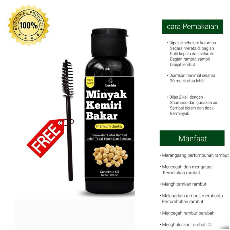 ( PAKET BUNDLING ) Rosemary Oil Rambut Dan Minyak Kemiri Bakar 100ml ...