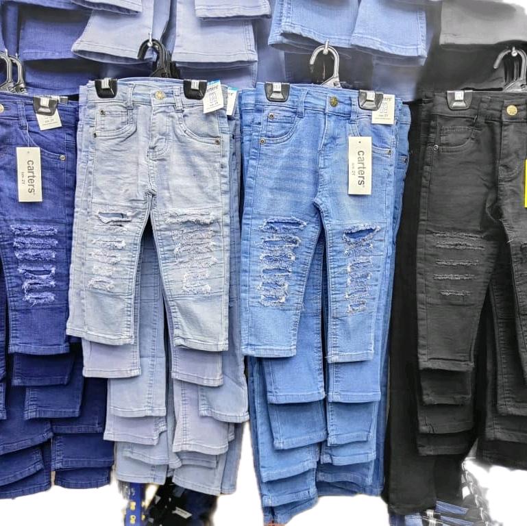 Budak suluar jeans Seluar koyak kanak-kanak fashion - TikTok Shop Malaysia