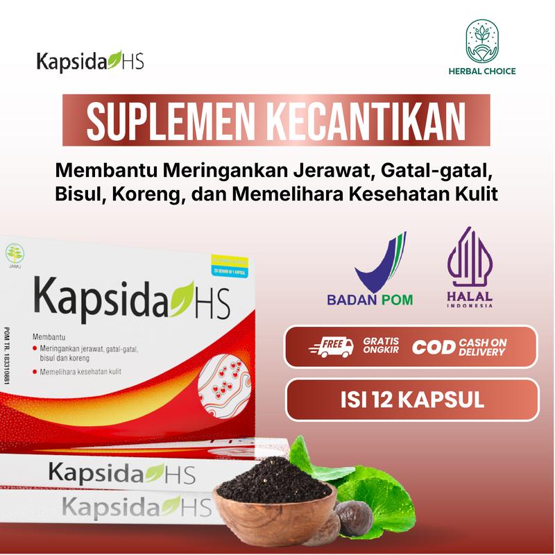 KAPSIDA HS 12 Kapsul – Meringankan Jerawat dan Menyehatkan Kulit ...