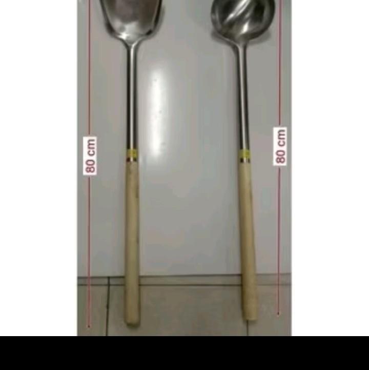 SENDUK/SONDEK STAINLEES STEELPEMENGGANG KAYU - TikTok Shop Malaysia