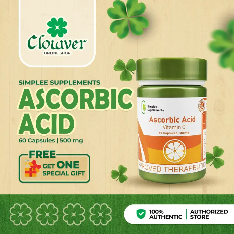 Simplee Ascorbic Acid (Vitamin C) Capsule Supplements – FDA Approved ...