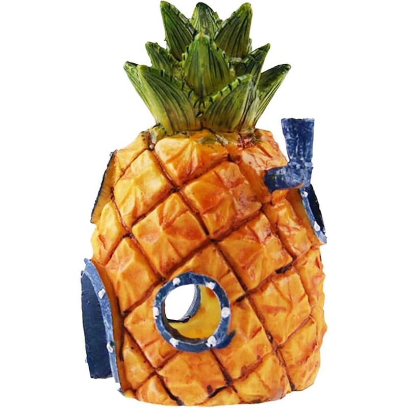 Pineapple Cartoon House Fish Tank Aquarium Ornament Decorations ...