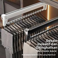 Promo Hanger Serbaguna Gantungan Baju Rel Sliding Tarik Keluar Rak ...