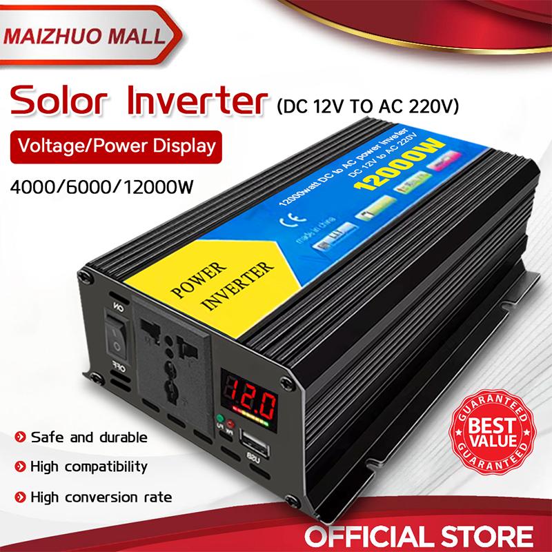 Car Power Inverter DC 12V To AC 220V LCD Display Car inverte - TikTok ...