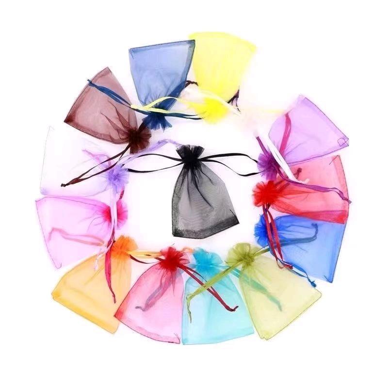 100pcs organza beg uncang beg bag candy organza pouch gift bag - TikTok ...