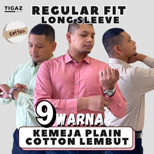 TIGAZ Kemeja Lelaki REGULAR PLAIN LENGAN PANJANG COTTON Kema - TikTok ...
