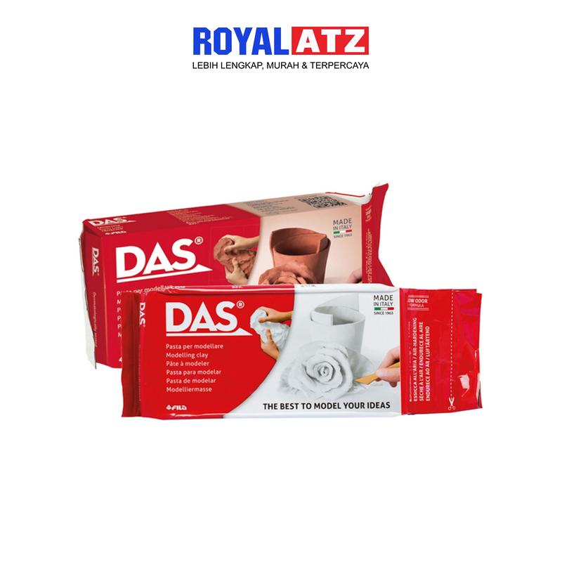 Das Clay 1 Kg Warna Putih / Coklat / Abu-abu Kerajinan Tanah Liat (Air ...