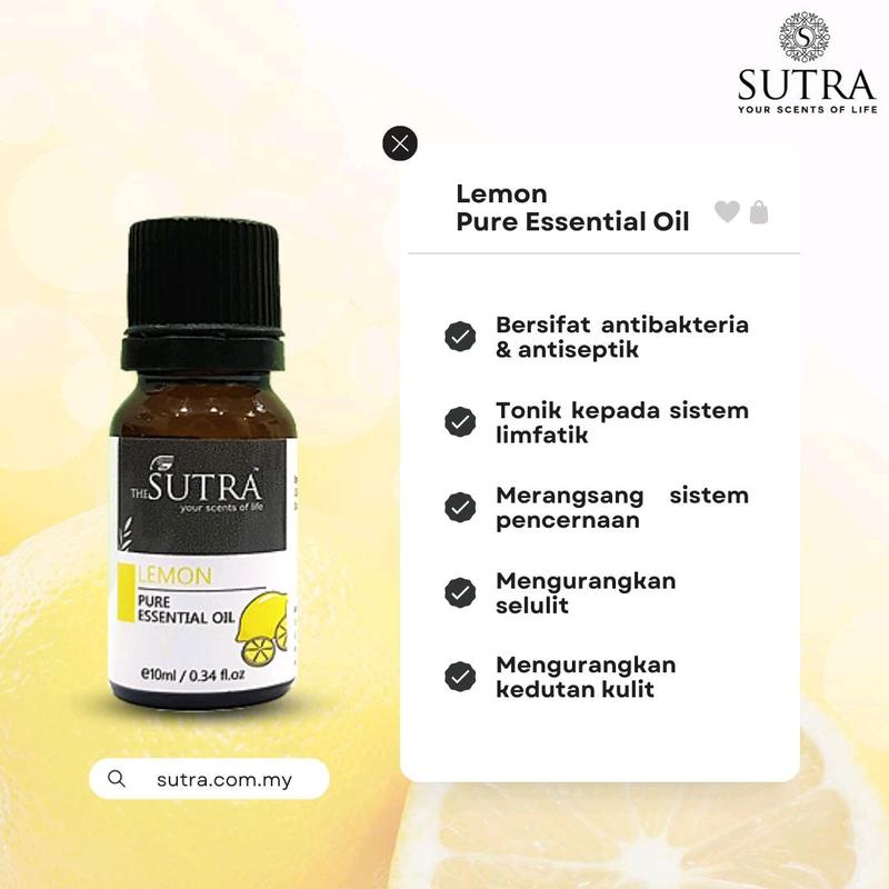 SUTRA Pure Essential Oil Lemon - TikTok Shop Malaysia