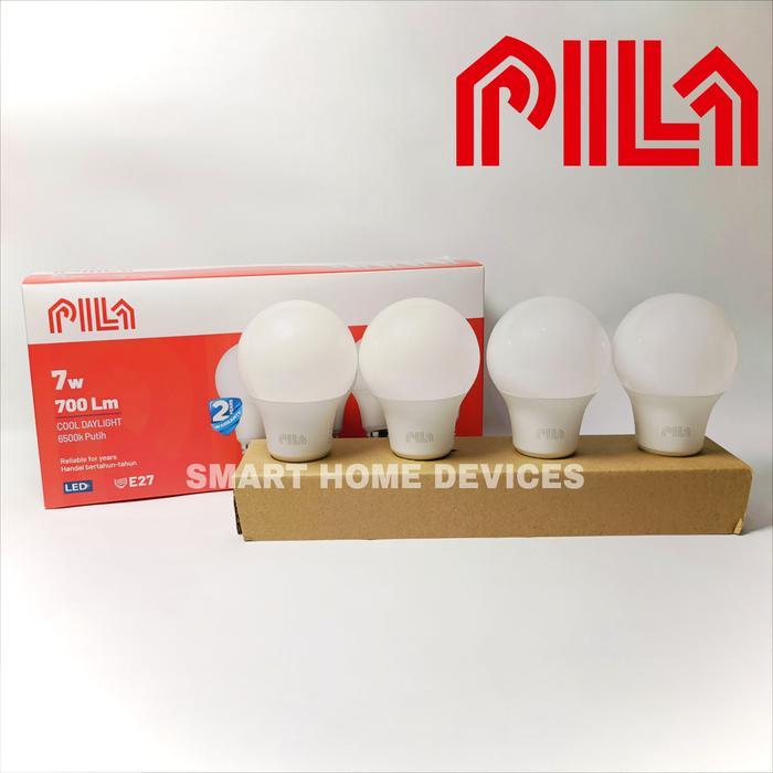 Lampu Pila Led Bulb 5 7 9 11 Watt Kemasan Pack Isi 4 E27 Cahaya Putih ...