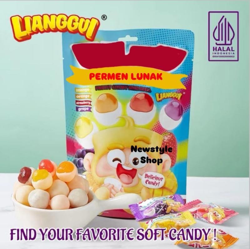 [HALAL] Lianggui Fruit Chewy Permen Lunak Mini Ball - MIX RASA - Shop ...
