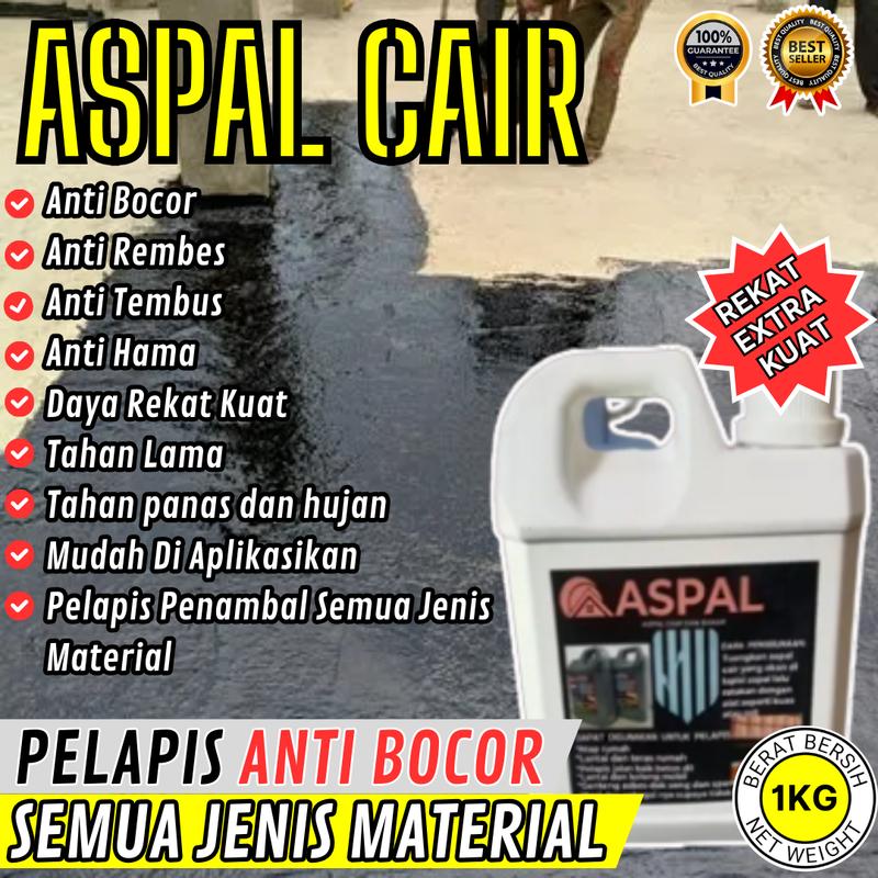 Asphal Emulsi Pelapis Penambal Bak mandi Aspal Cair 1 Kg Anti Bocor ...