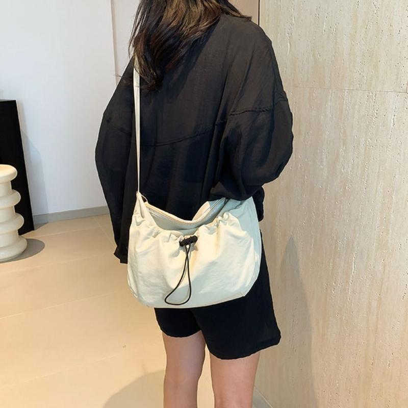 HEFEI Cute Solid Color Nylon Shoulder Bag Adjustable Shoulde - TikTok ...