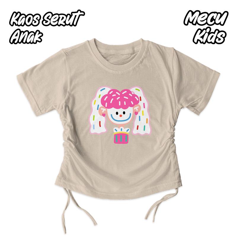 CUTE GIRL 2 MECUKIDS Baju Kaos Crop Serut Anak Motif Usia Umur - Shop ...