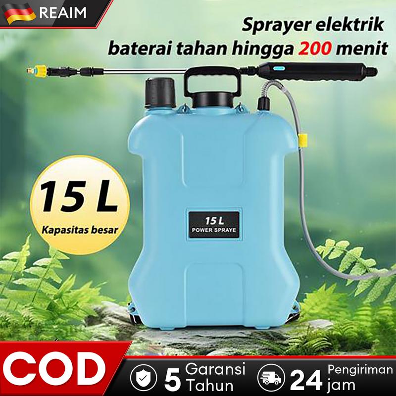 Reaim Alat Semprot Tangki Sprayer Listrik 15 Liter Elektrik semprotan ...