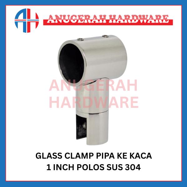Jual Konektor Pipa Ke Kaca 1 Inch Polos Stainless Steel 304 Glass Clamp ...