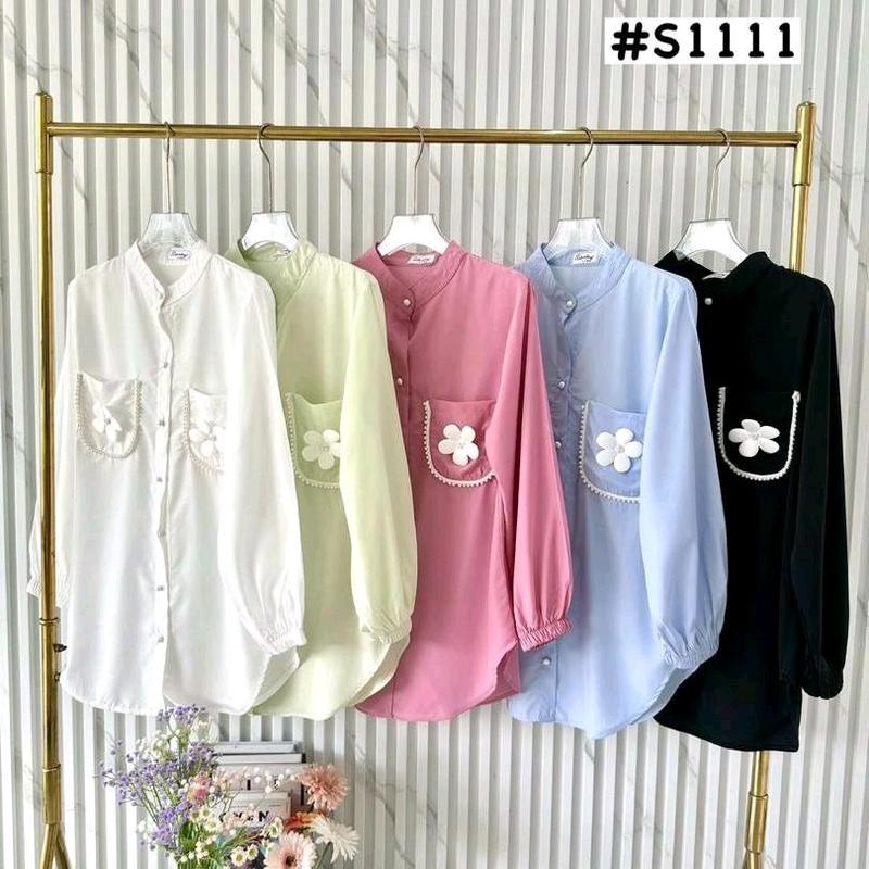 [Dada 40] Blouse plain Bunga soft cotton saturday - TikTok Shop Malaysia
