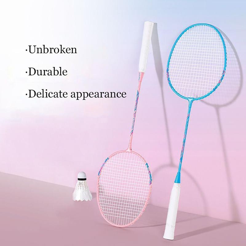 Durable with 3 Shuttlecocks Badminton Rackets Soft Handle Sports ...