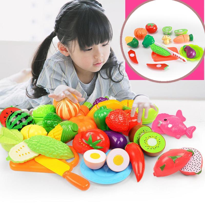 Magnet Food Toy Kids Cut Fruit Cutting Food Vegetable/Pizza Kids ...