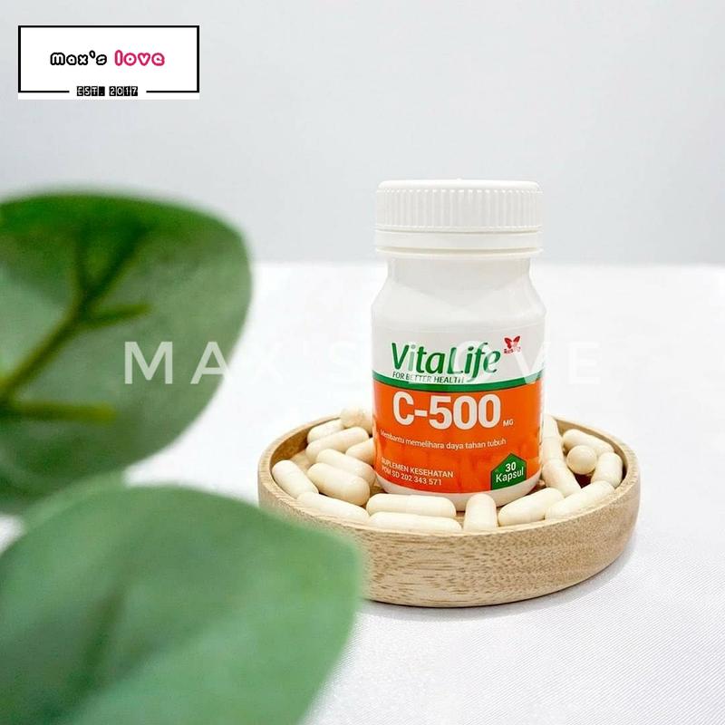 VITALIFE C VITAMIN 500MG 30 KAPSUL SUPLEMEN KESEHATAN CAP KUPU - Shop ...