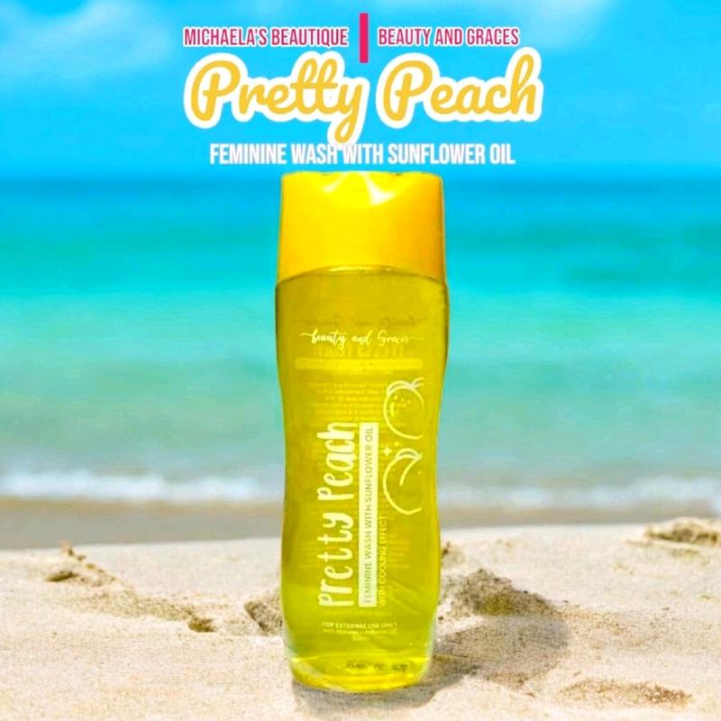 Organic Pretty Peach Feminine Wash by Beauty & Graces - Moisturizing ...