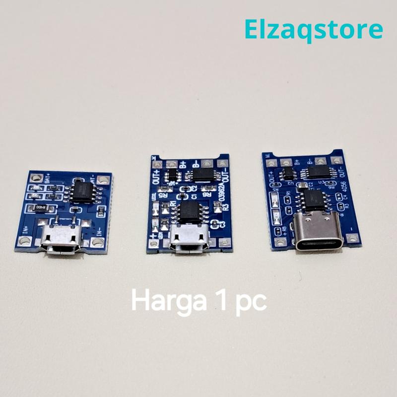 TP4056 Modul Charger Baterai Litium 18650 1A Auto Cut Off Overcharge ...