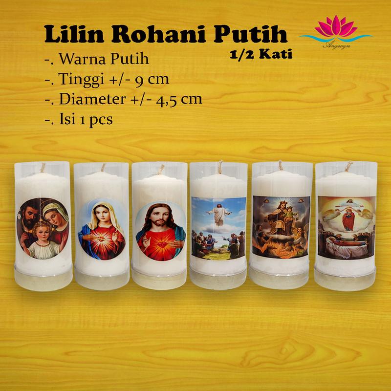 Lilin Rohani / Lilin Doa / Lilin Sembahyang Putih 1/2 Kati - Shop | Tokopedia