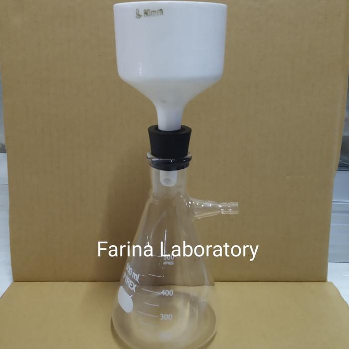 Jual Filtering Flask 500ml with Buchner Funnel - Buchner 60mm - Kab ...