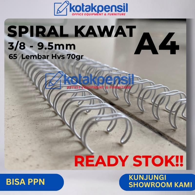 Spiral Kawat A4-3/8 / Ring Kawat Jilid A4-3/8 | Spiral Kawat Putih ...
