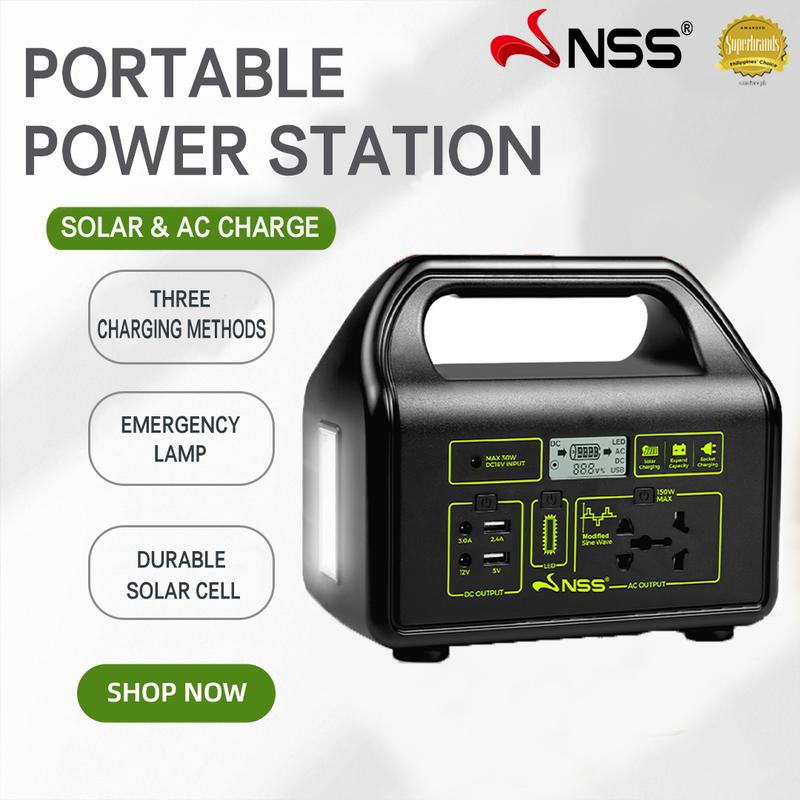 NSS Portable 150W Solar Power Station 220V Multifunction Camping ...