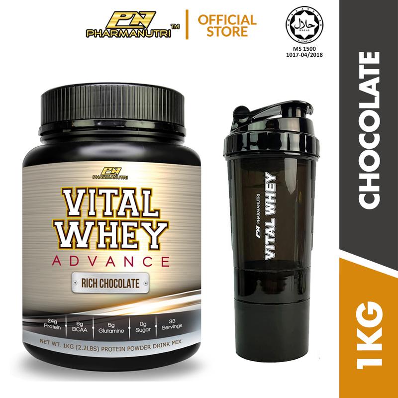 Pharmanutri Vital Whey Advance Protein Isolate (1kg/33 Servings ...