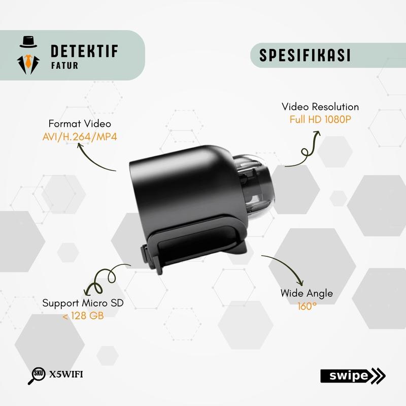 Kamera CCTV Wireless X5 App YSX Lite Mini Camera 1080P Smart IP Kamera ...