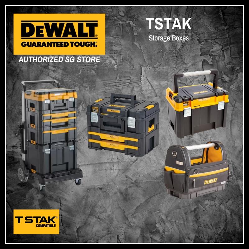 DEWALT TSTAK STORAGE BOXES, IP54 WATERSEAL TOOL BOXES, STACAKBLE ...
